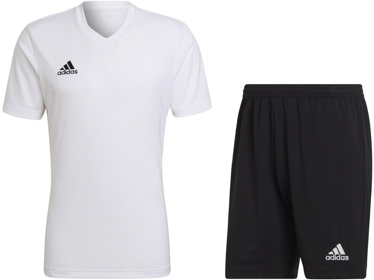 Biało-czarny strój sportowy na WF Adidas Entrada 22 HC5071 + H57504 ...